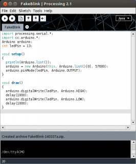 Processing 2.1 + Oracle Java + Raspberry Pi + Serial + Arduino = â˜º ...