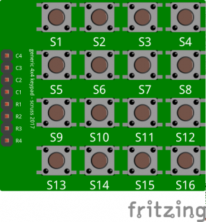 fritzing: Generic 4×4 Keypad part – We Saw a Chicken