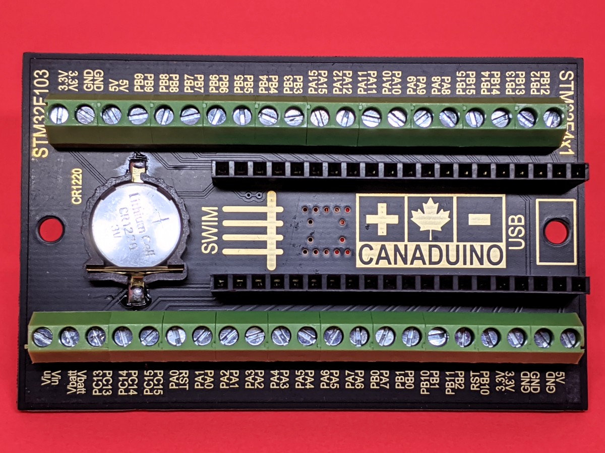Canaduino STM32 boards with MicroPython – We Saw a Chicken